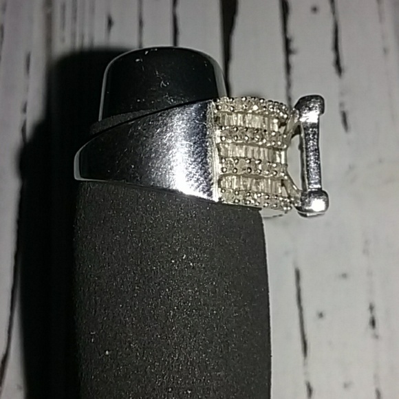 Jewelry | Diamond Ring Sj 925 Sterling Silver | Poshmark